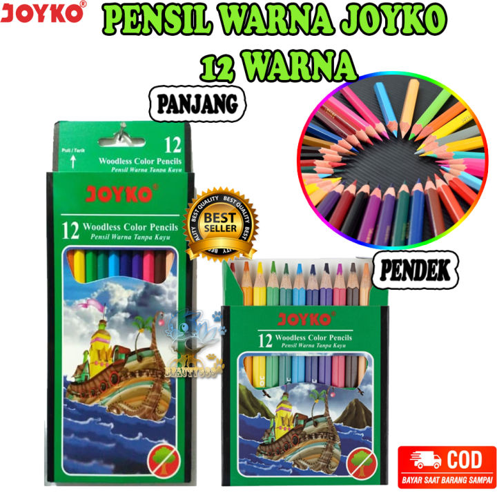 Joyko Pensil Warna Panjang Cp 103 Pensil Warna Pendek Cp 107 [ 1