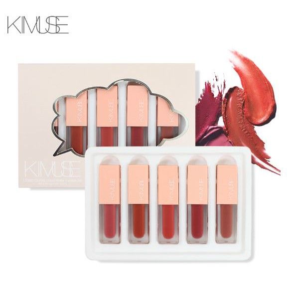 Kimuse 5 In 1 Living Cocal Liquid Matte Lipstick Set kms102 kms103 ...