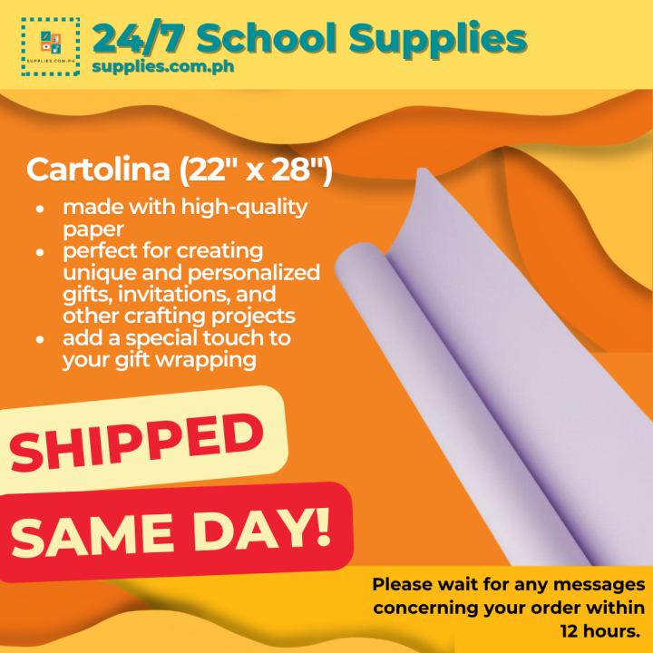 Cartolina 22" x 28" (SPECIALITY PAPER) special paper cartolina colored ...