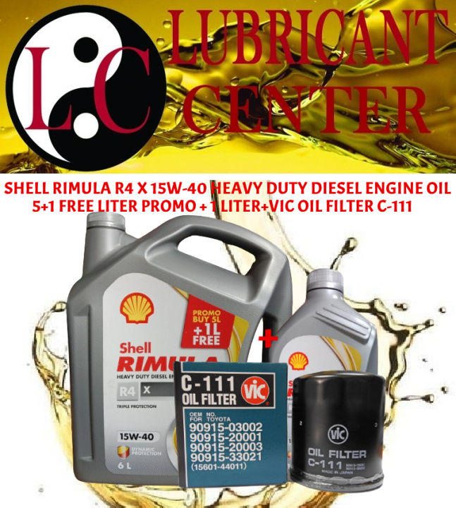 SHELL RIMULA R4 X 15W-40 HEAVY DUTY DIESEL ENGINE OIL 5+1L FREE PROMO+ ...