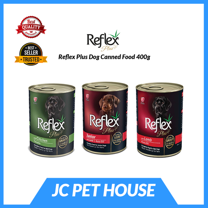 [ New Stock ] Reflex Plus Dog Canned Food 400g | Lazada