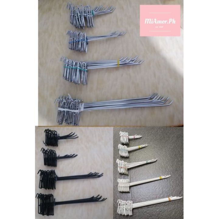 [10 pcs per bundle] SCREEN HOOKS | METAL WIRE MESH HOOKS | Lazada PH