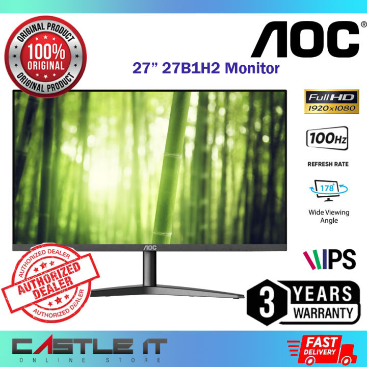 AOC 27B1H2/68 27" IPS Panel Full HD 1920X1080 100HZ 4MS VGA D-SUB HD MI ...