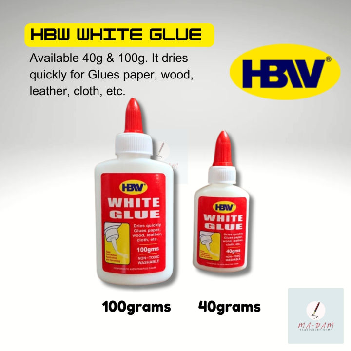 HBW White Glue 40grams/100grams sold per piece | Lazada PH