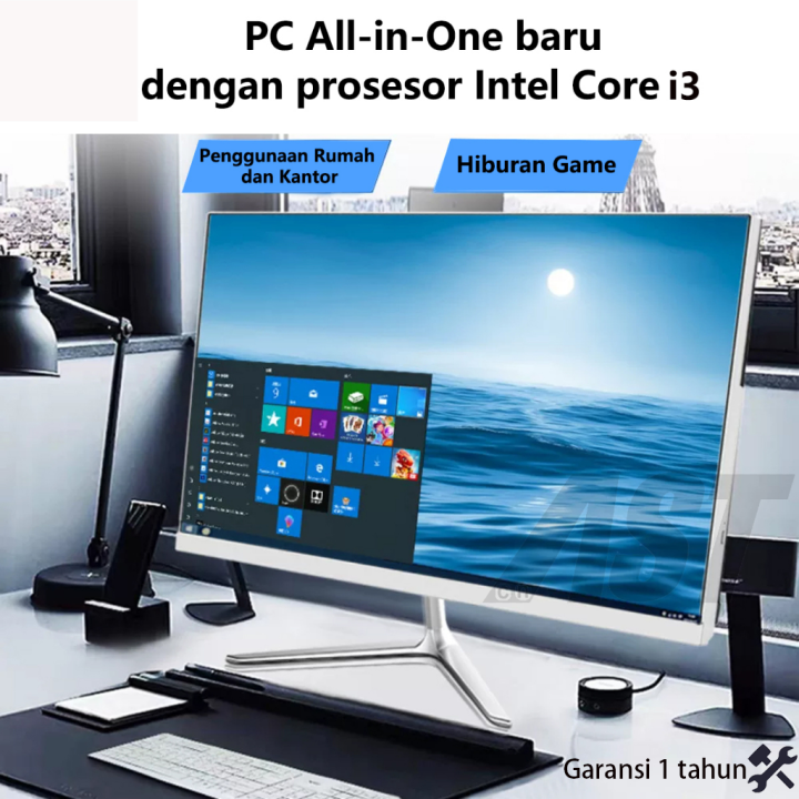 Komputer all-in-one PC CoreI3 Layar besar definisi tinggi 19'' SSD 4 ...