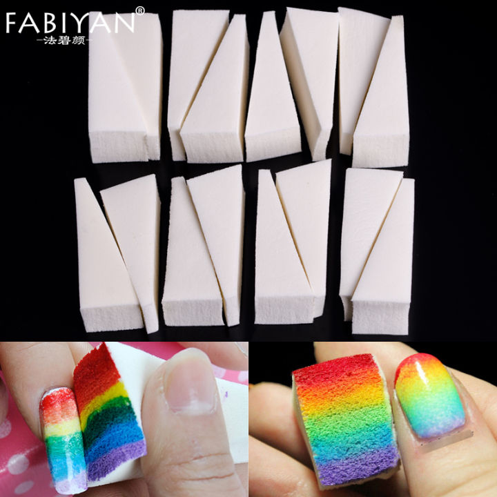 Nail Art Color Gradient Sponge Template Image DIY Transfer Soft ...
