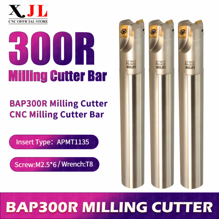Bap300r Milling Cutter Bar APMT1135 Carbide Insert Cutting Shoulder ...