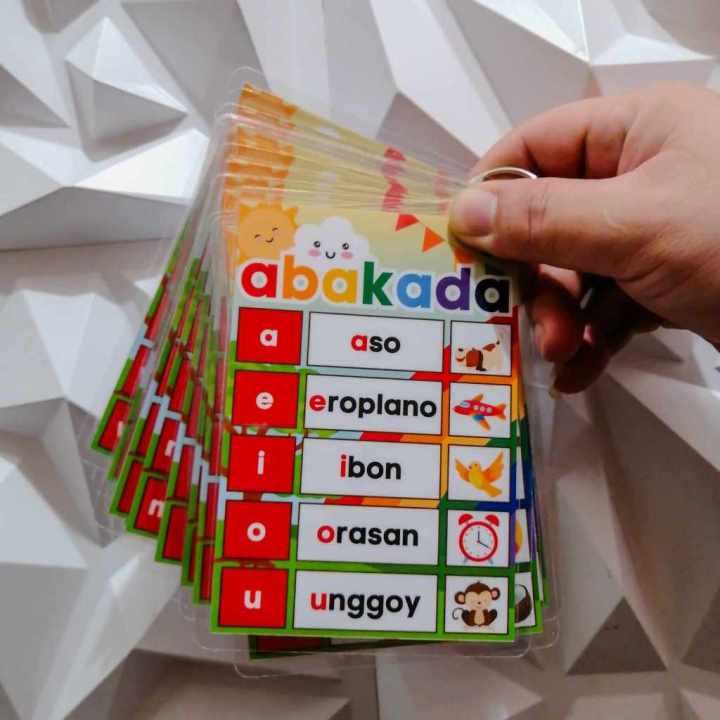 ABAKADA Flashcards Laminated | Alpabetong Filipino | Tagalog | Lazada PH