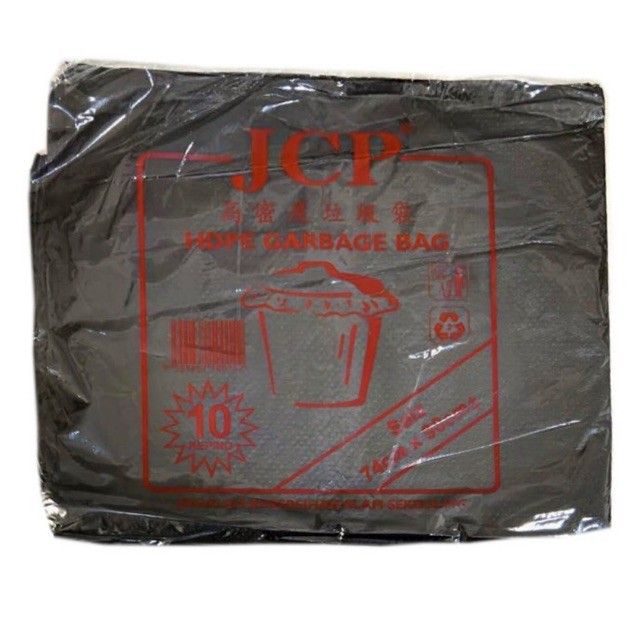 Black Garbage Bag Plastik Sampah Hitam Size L (10pcs) | Lazada