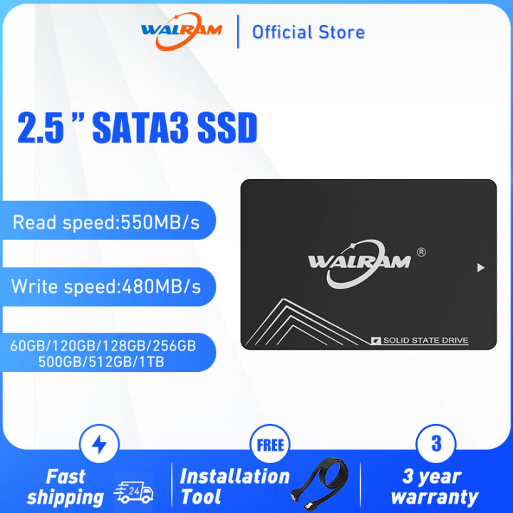 Walram SSD 64GB 120GB 128GB 240GB 256GB 480GB 512GB SSD 2.5 Hard Drive ...