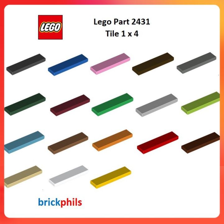 Lego Part 2431 1x4 Tile (10pcs per Lot) | Lazada PH