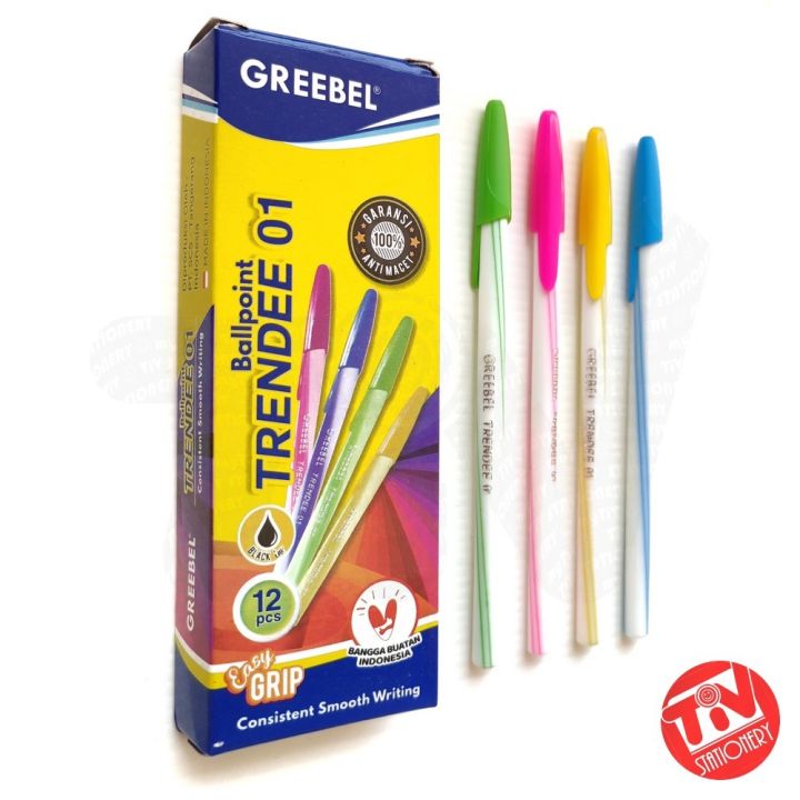 Pulpen Greebel Trendee (1 pack = 12 pcs) | Lazada Indonesia
