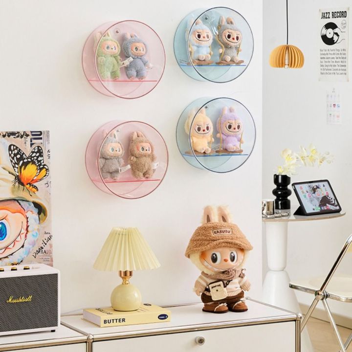 PENGY Transparent Labubu Wall Mounted Display Box Large Capacity Hand ...