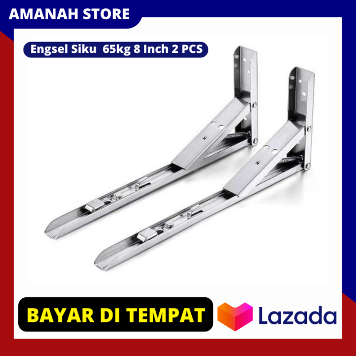 Engsel Siku Lipat / Engsel Stainless Steel 65kg 8 Inci 2 PCS | Lazada ...