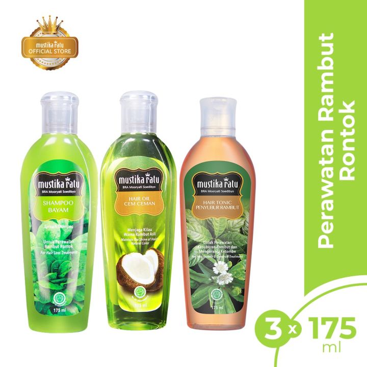 Mustika Ratu Hair Care Paket Perawatan Rambut Rontok Dan Ketombe ...