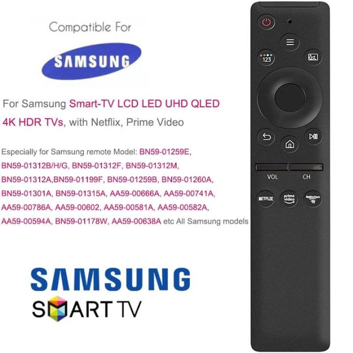 Samsung BN59 Replacement For Samsung Curved QLED 4K UHD ANDROID Smart TV Remote Control BN59 ...