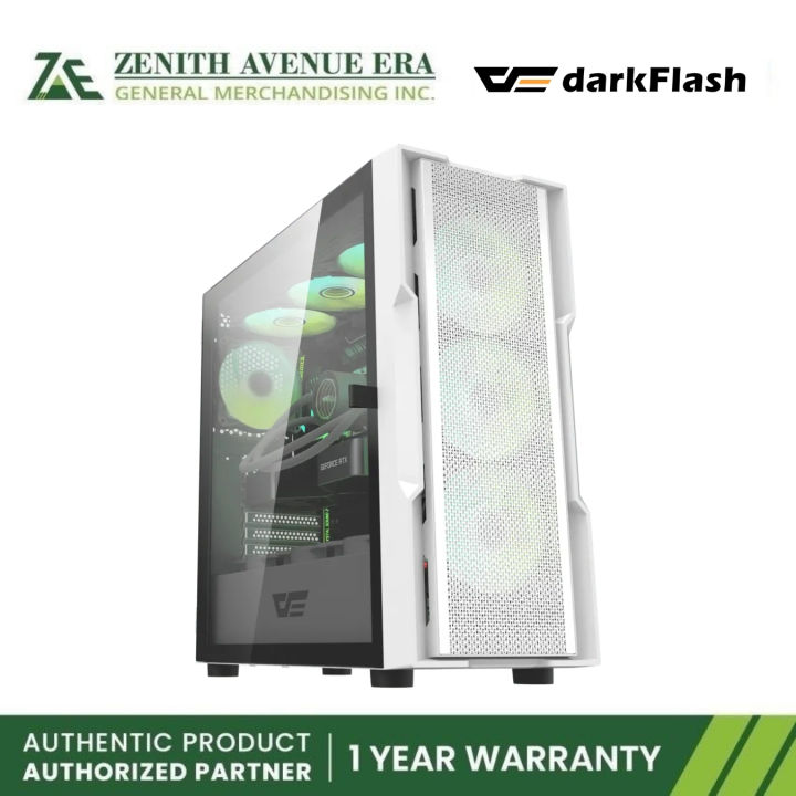 Darkflash DK431 w/ 4pcs ARGB Fans EATX Full Mesh PC Cash White | Lazada PH