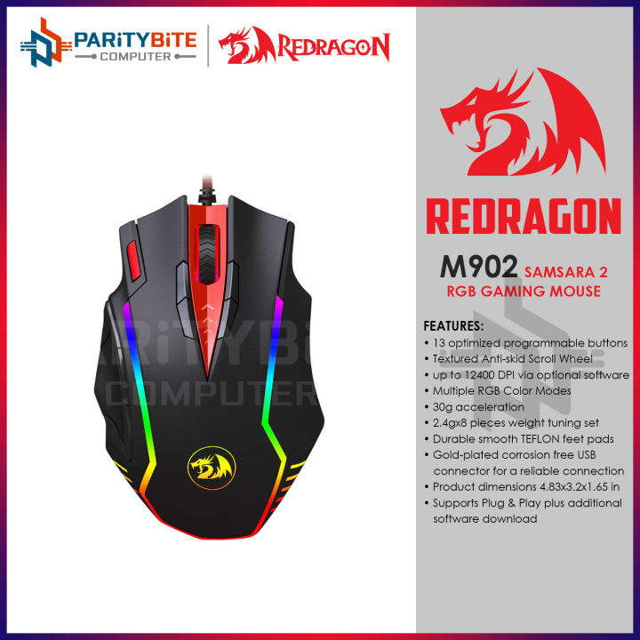 Redragon SAMSARA M902 RGB GAMING MOUSE | Lazada PH