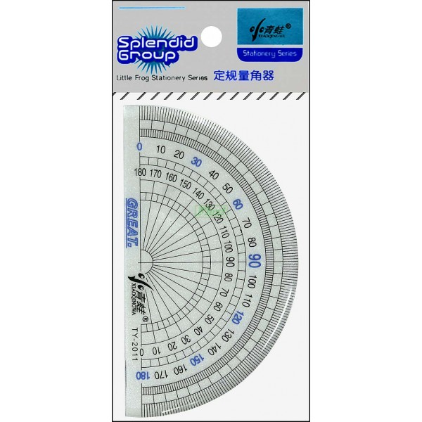 Protractor 180 Degree Semi Circle Protractor Ruler/Jangka Sudut ...