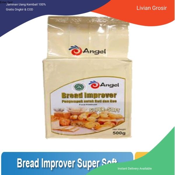 ANGEL - Bread Improver Super Soft 500Gr / Ragi Pengempuk Kue | Lazada ...