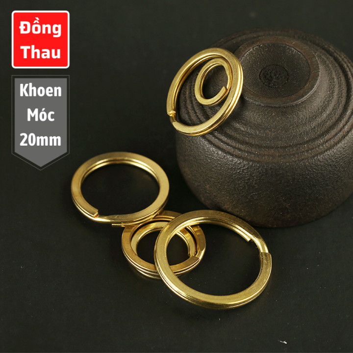 Combo 5 Khoen Đồng Móc Khoá - Đồng Đặc Nguyên Chất - Kích Thước Độ dày ...