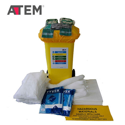 avesta - ATEM SK-­120O Wheeled Oil Spillage Kit to Absorb up to 95 ...