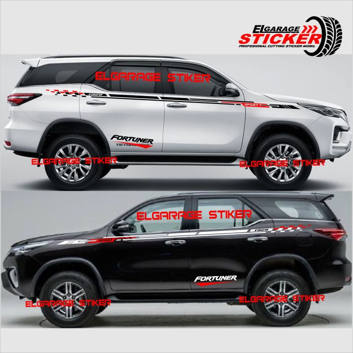 Stiker mobil toyota fortuner cutting stiker variasi body fortuner ...