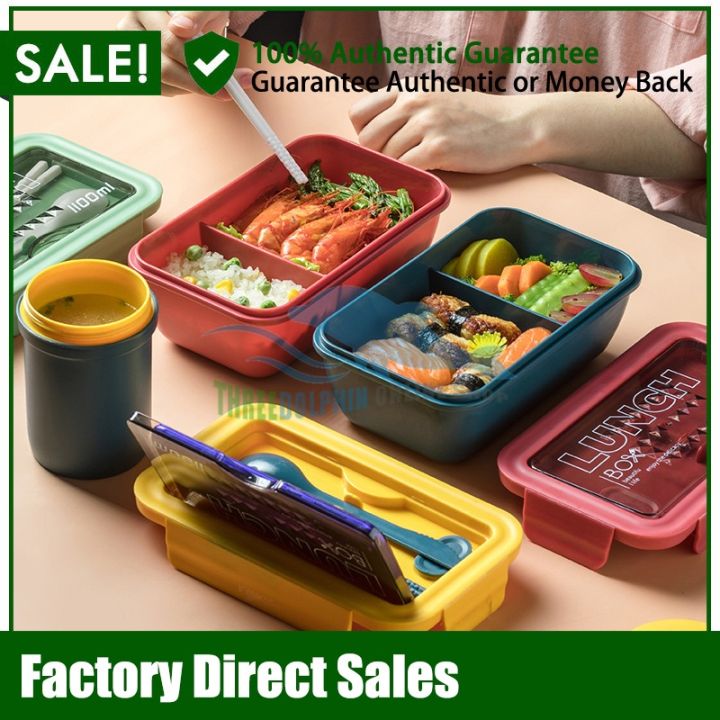 Creative new student lunch box Japanese-style sealed multi-compartment ...