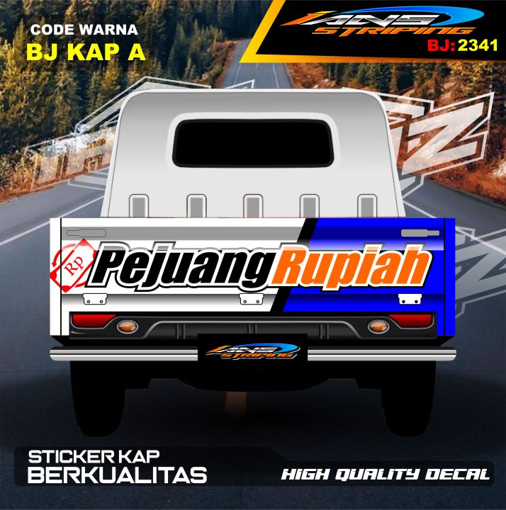 STIKER BAK BELAKANG MOBIL GRANMAX PICK UP / DECAL STIKER BAK CARRY L300 ...