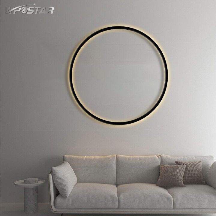 Ring Led Wall Light Nordic Minimalist Round Wall Lamp for Living Room Bedroom Home Decor ...