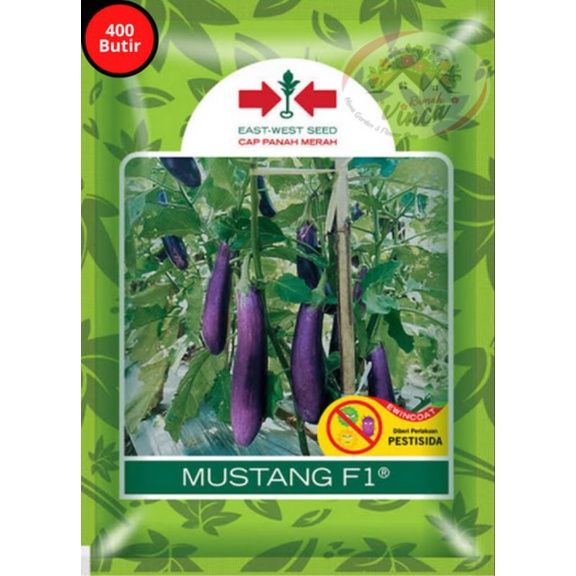 Benih Bibit Sayuran Terong Ungu Panjang MUSTANG F1 400 butir Cap Panah Merah | Lazada Indonesia