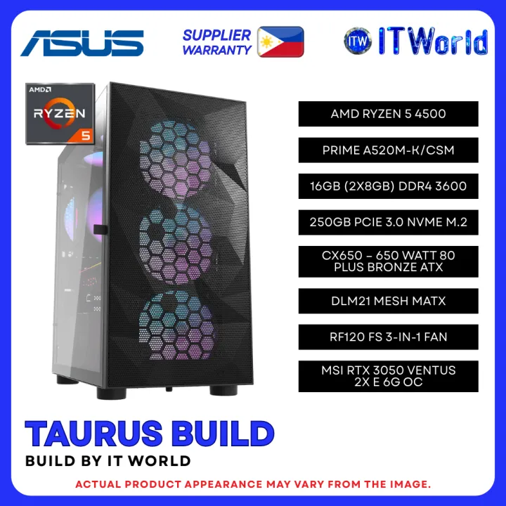 Zodiac Taurus Build Powered by ASUS - A520M-K/CSM / R54500 / 16GB DDR4 ...