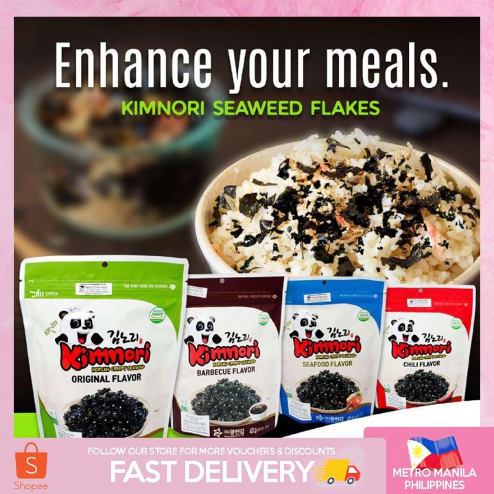 Kimnori korean crispy seaweed rice topping flakes (furikake mix) 40g ...