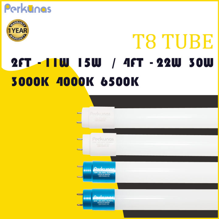 5 UNITS X PERKUNAS T8 11W 15W 22W 30W LED TUBE ( OFFER PRICE) 3000K 4000K 6500K | Lazada