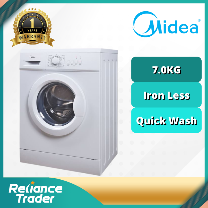 Midea 7.0kg front loading washing machine MFL70-S1202E/mf100w75 washing ...