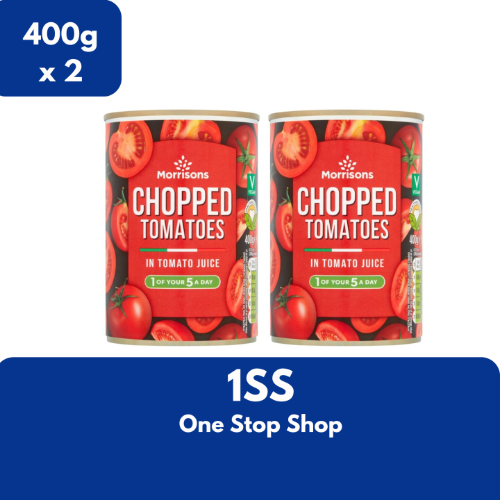 Morrisons Chopped Tomatoes, 400g set of 2 | Lazada PH