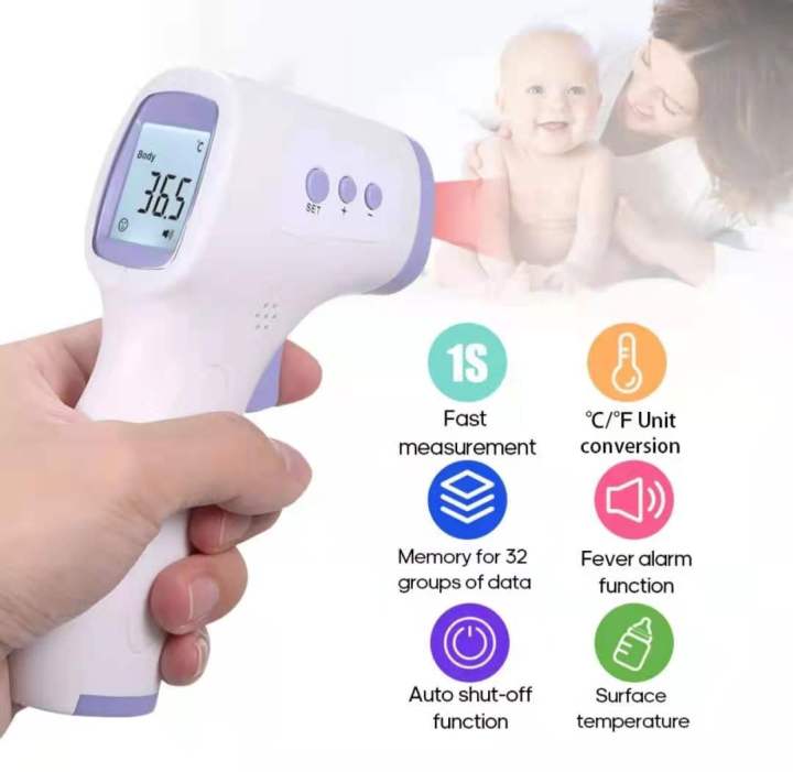 Infrared Forehead Thermometer Digital Thermometer Non-contact Body ...