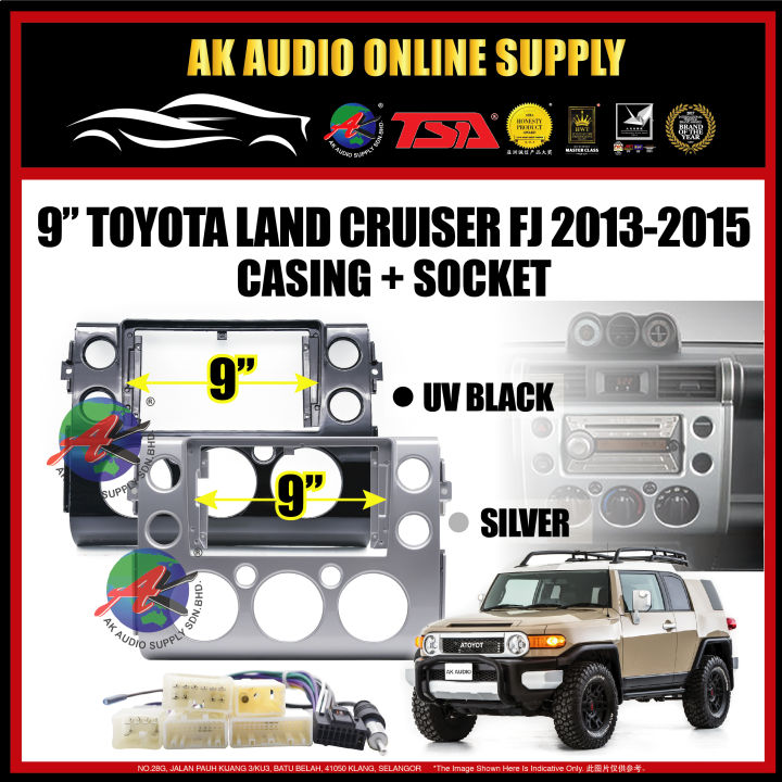 Toyota Land Cruiser FJ 2013 -2015 Android Player 9” Inch Casing +Socket ...