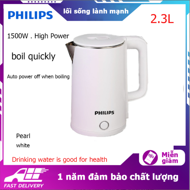 Philips electric kettle electric kettle 2 Layers of Safety Super Speed ...