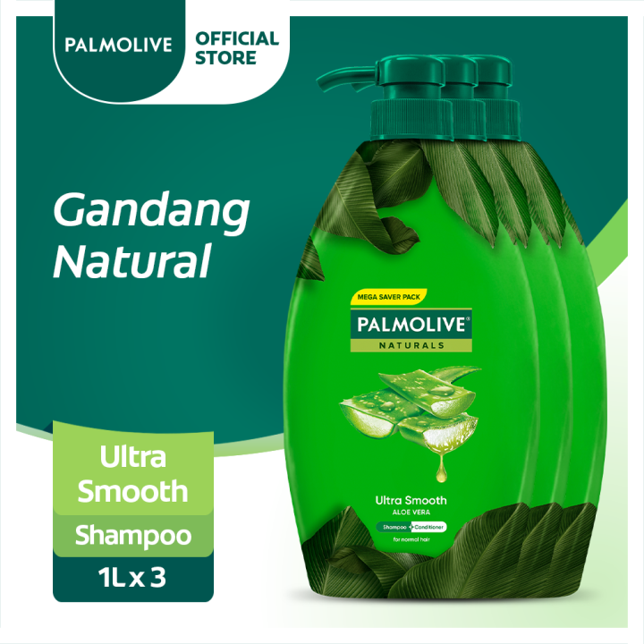Palmolive Naturals Shampoo - with Aloe Vera, for Normal Hair, Pump ...
