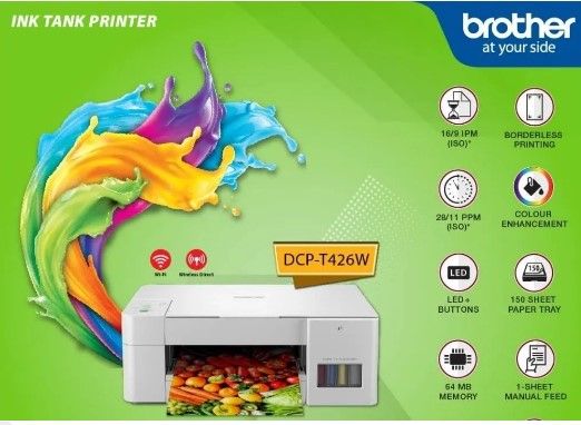On stock BROTHER DCP-T426W PRINTER (PRINT SCAN COPY WIFI) CISS BRAND ...
