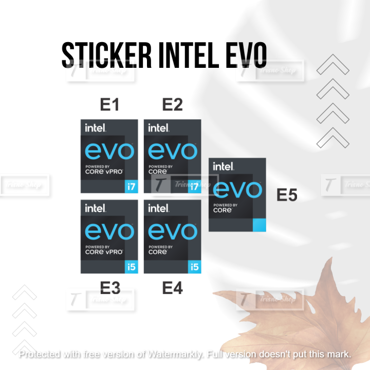 Stiker Laptop Intel Evo Generasi Core i3 i5 i7 | Lazada Indonesia