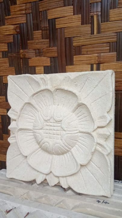 Batu Alam Roster Motif Bunga Ukuran 30 X 30 Cm | Lazada Indonesia