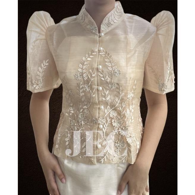 【READY SHIP】 BOLERO FILIPINIANA CHINESE COLLAR WITH LACE | Lazada PH