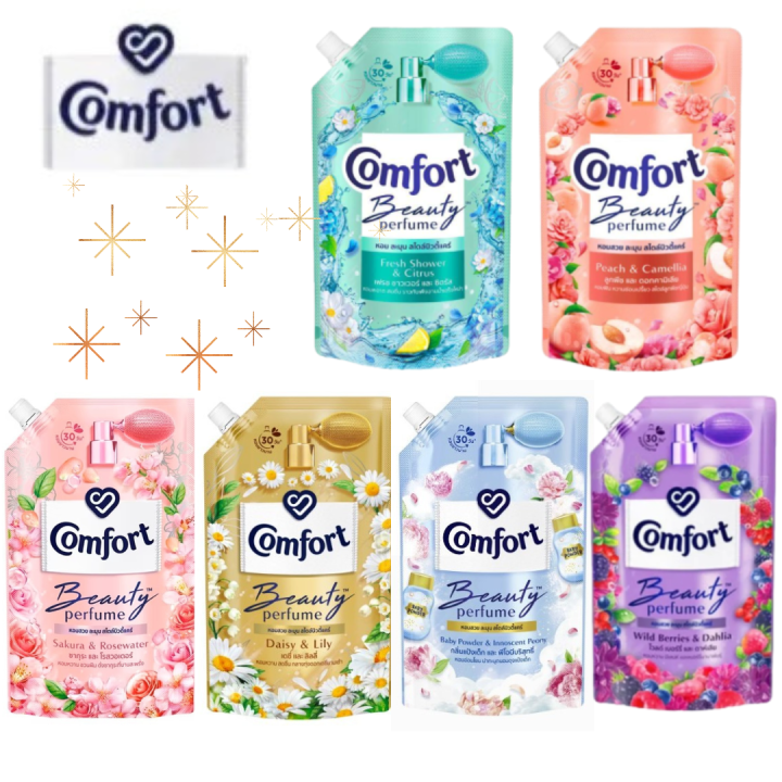 Comfort Beauty Perfume Fabric Softener Sakura + Rosewater and Daisy ...
