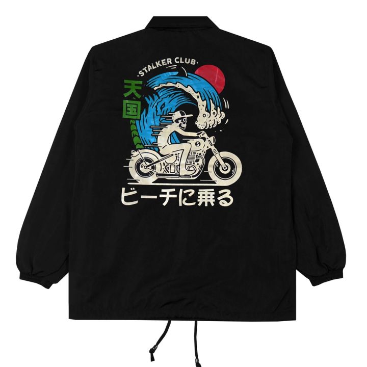 Stalker Jacket Coach - Motor Shiker HItam | Lazada Indonesia