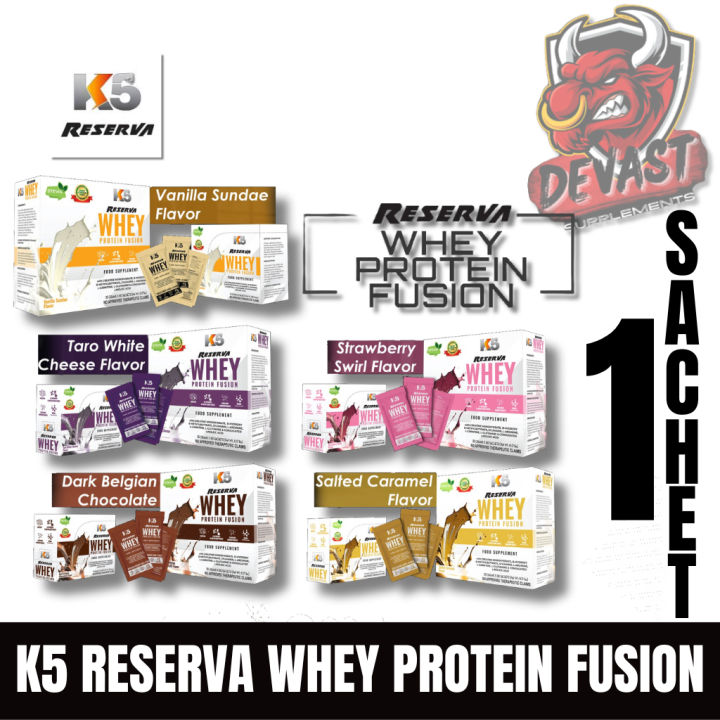 K5 RESERVA WHEY PROTEIN FUSION "RETAIL" 1 SACHET devast.ph | Lazada PH