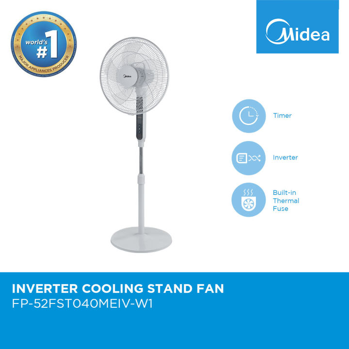 Midea 5 Blades Timer and DC Inverter Electric Fan | Lazada PH