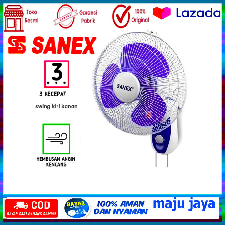 Kipas Angin Dinding / Tembok / Kipas Angin 12 inch / Sanex WF1280 100% ...