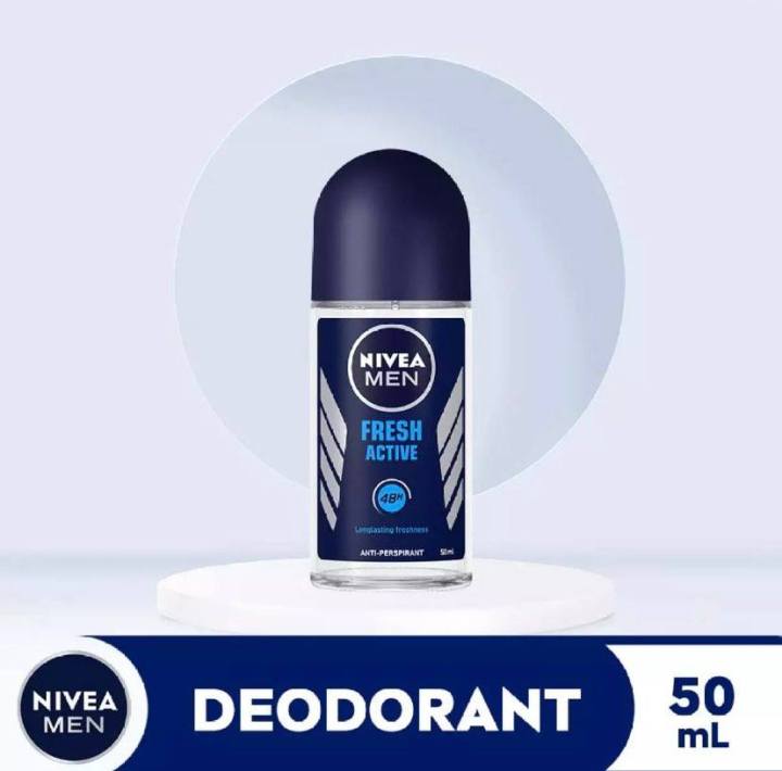 Nivea Men FRESH ACTIVE ANTI-PERSPIRANT DEODORANT ROLL-ON 50ml | Lazada PH